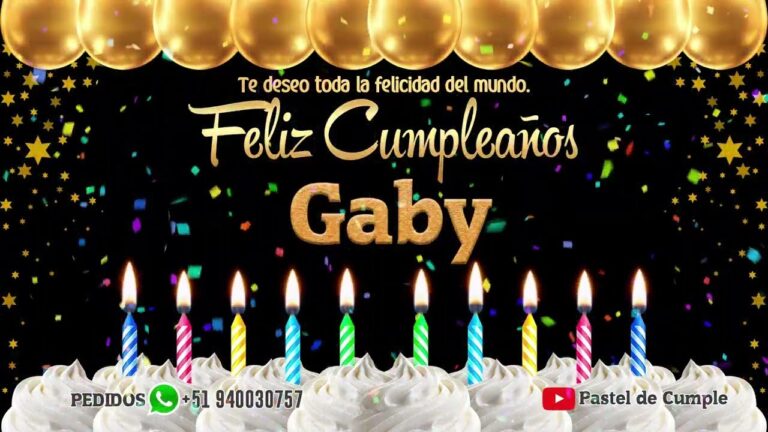 Ideas Dulces para Felicitar a Gaby en su Día | GASDA