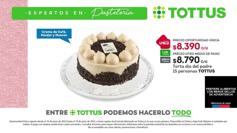 El Dulce Secreto de Tottus: Tortas y Pasteles | GASDA